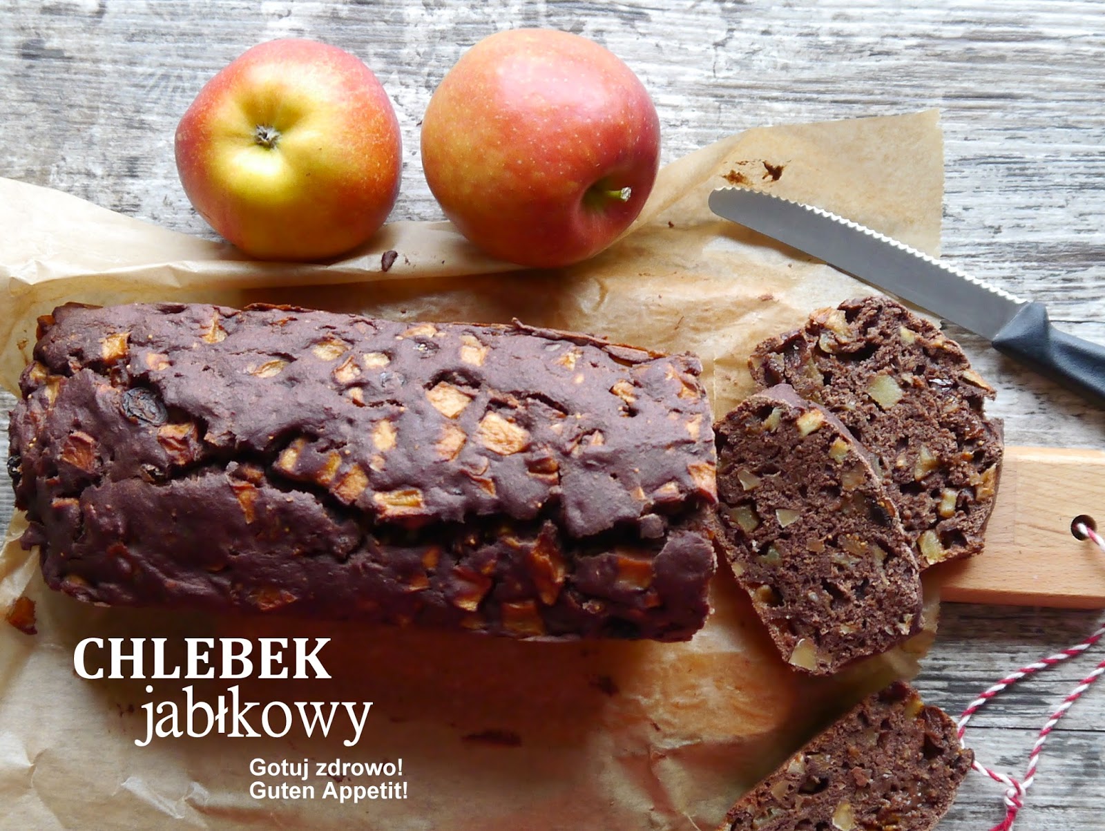Chlebek jabłkowy - Przepis na gotujzdrowokolorowo.pl